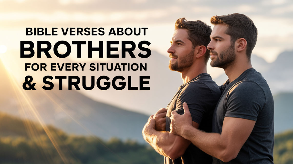 25+ Bible Verses About Brothers (For Every Situation & Struggle)